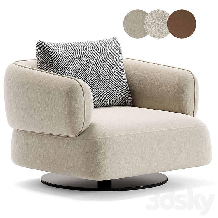 Zeppelin Armchair By Lago - Arm chair - 3D model