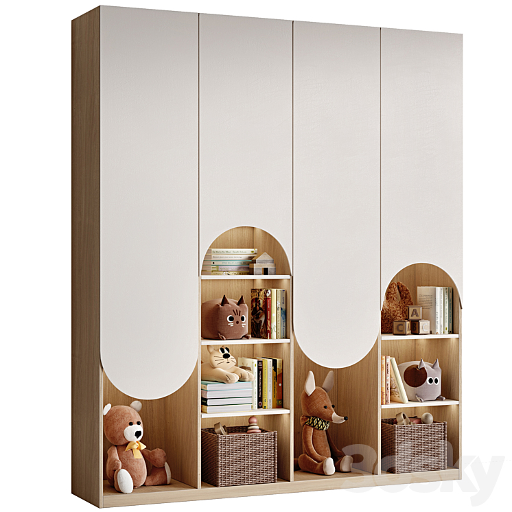 Child's wardrobe 23 - Wardrobe - 3D model