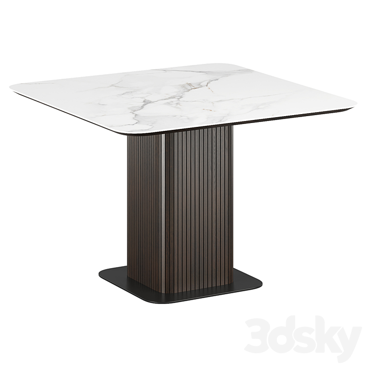 Glide Dining Table with Ceramic Top by Dantone Home - Table - 3D model
