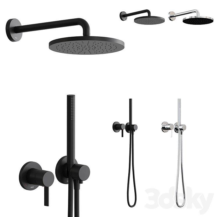Shower set KEUCO IXMO 59651 3 - Faucet - 3D model
