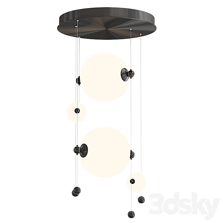Abacus 4 - Pendant light - 3D model