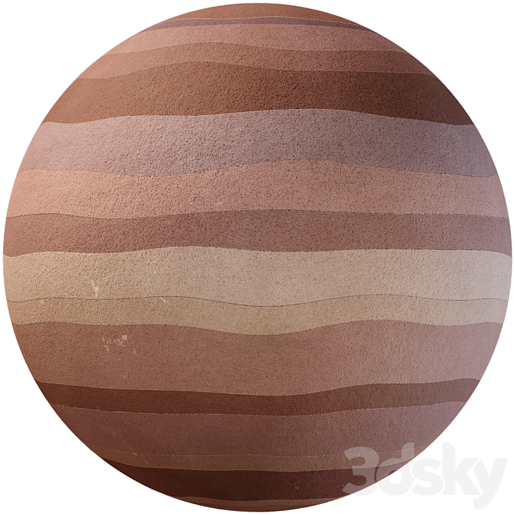 Rammed Earth Texture 4K - Seamless - Stone - 3D model