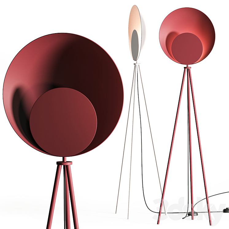 Rose and Gray Diffuser Floor Lamp - Floor lamp - 3D model