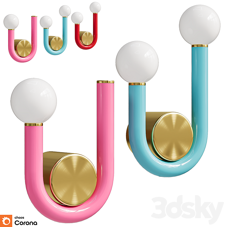 COLLE wall lamp - Wall light - 3D model