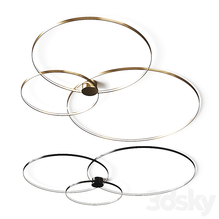 ZAVA RINGS Ceiling lamp - Ceiling lamp - 3D model