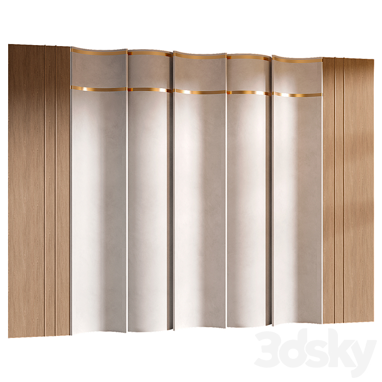 Wall 3D Panel 017 - Headboards - 3D model