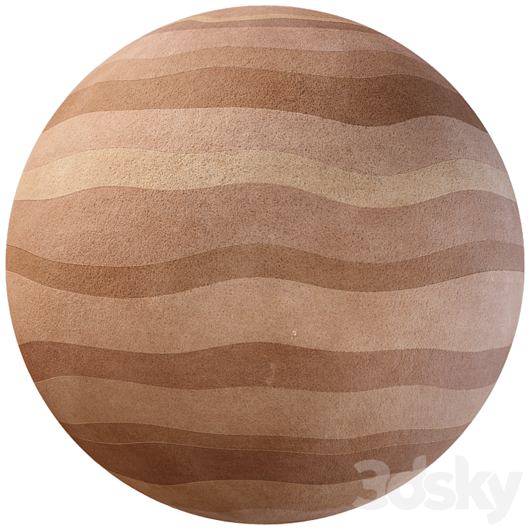 Rammed Earth Texture 4K - Seamless - Wall covering - 3D model