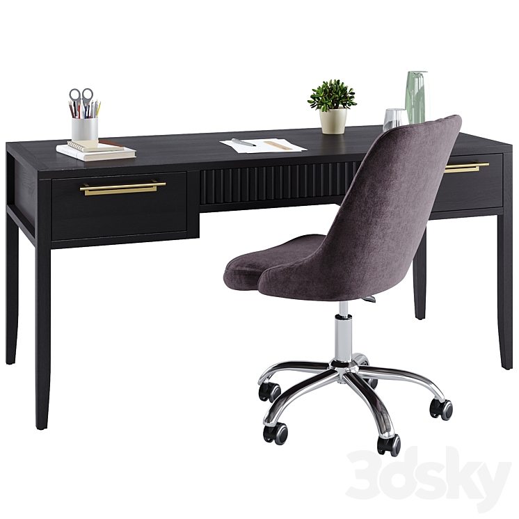 Moon Desk - Office furniture - 3D model