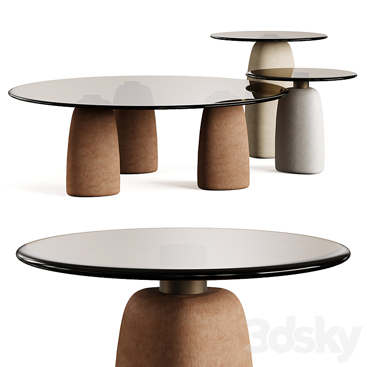 Poliform STRATA GLASS - Table - 3D model