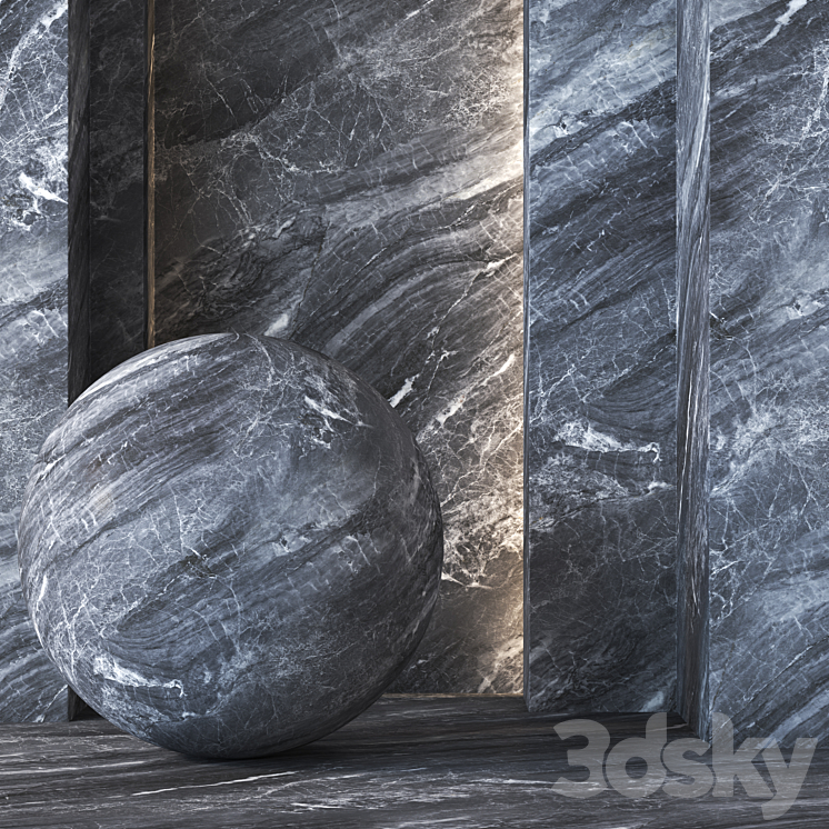 2 Marble Texture 4K - Seamless - Stone - 3D model