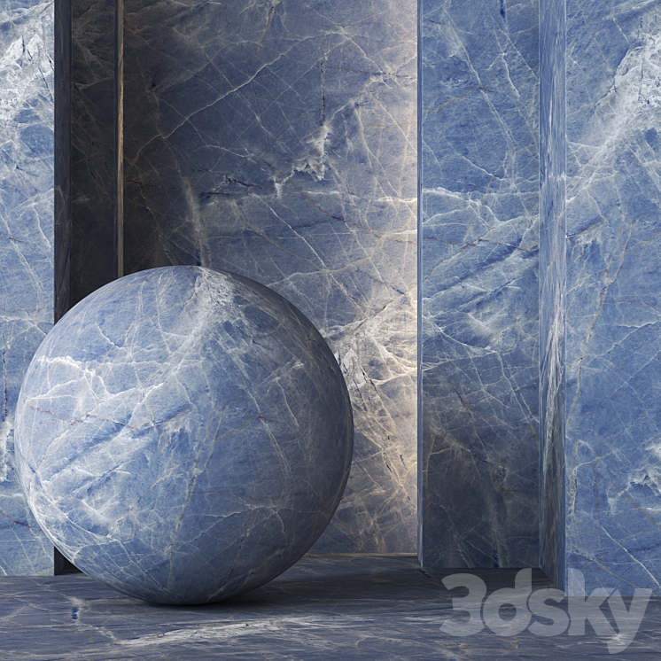 2 Marble Texture 4K - Seamless - Stone - 3D model