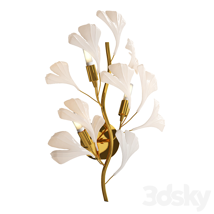 Ginkgo Leaf Wall Lamp - Wall light - 3D model