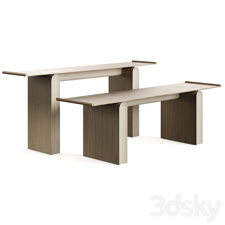D8 TONKIN X3 Console Table District Eight - Console - 3D model