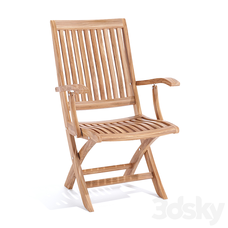 Devon Folding Armchair - Arm chair - 3D model