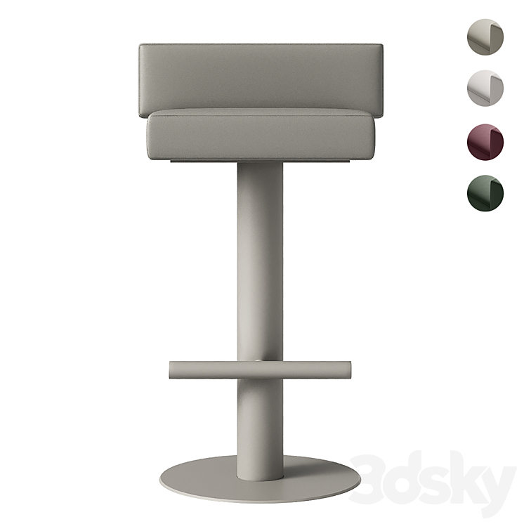 Alot Mass Bar Stool - Chair - 3D model