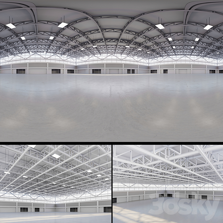 HDRI warehouse 10 - HDRI - 3D model