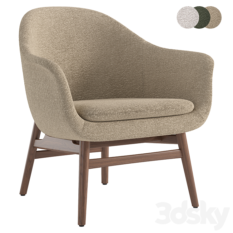 Harbor Upholstered Lounge Chair - Arm chair - 3D model