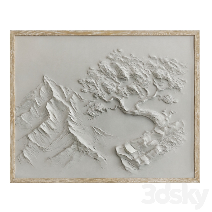 Bas-relief 057 - Frame - 3D model
