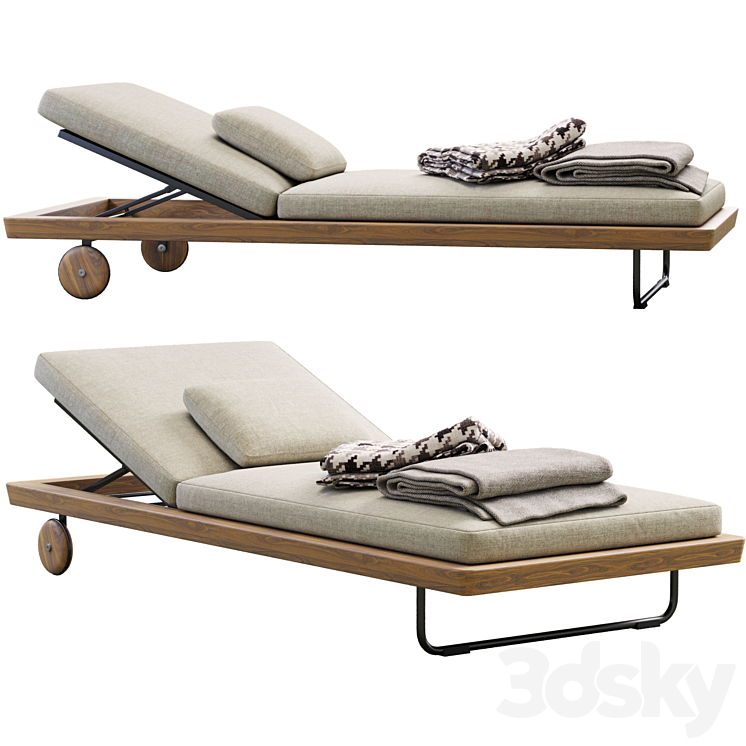 Sunray Daybed By Minotti - Other - 3D model