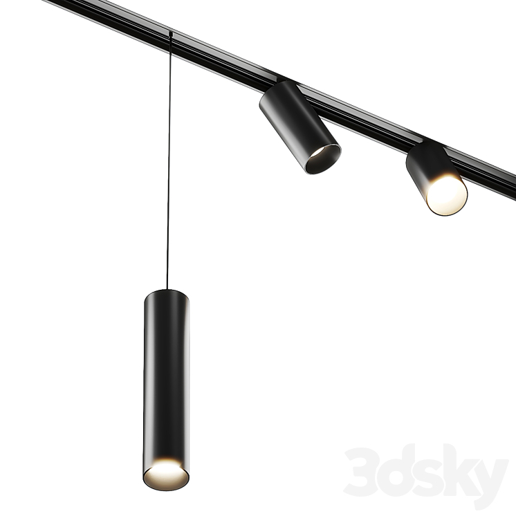 Lightnet Midpin-C2/C3 Ceiling Lights - Technical lighting - 3D model