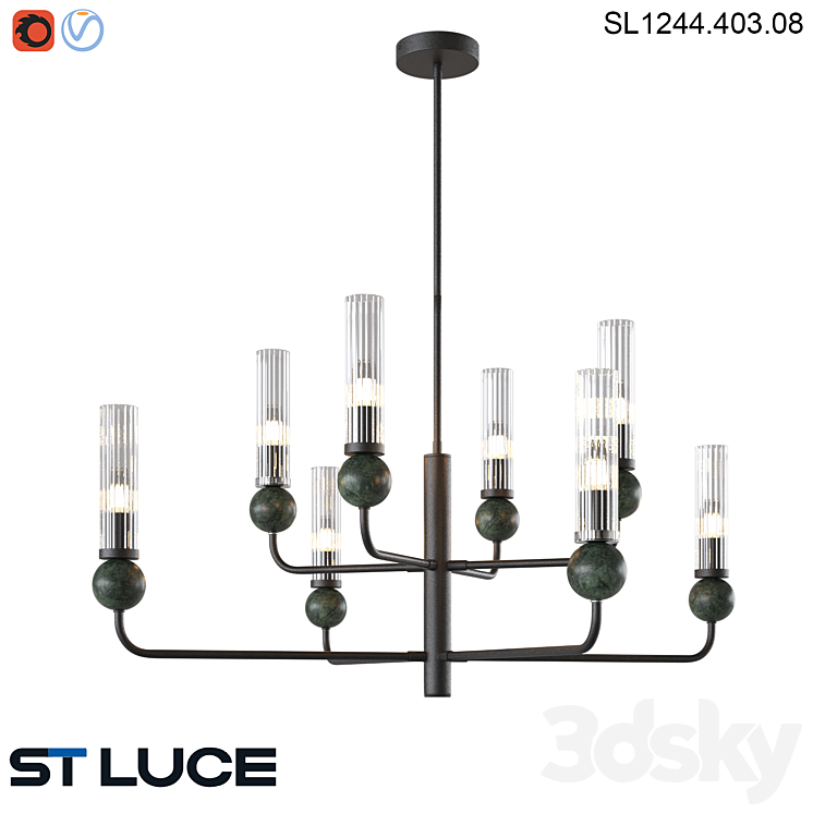 OM Lamp with incandescent lamp, black, transparent, MEDEA, E14, 40 ...