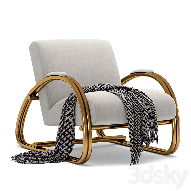 RH Rivoli chair - Arm chair - 3D model