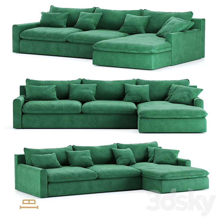 OM Felton corner sofa - Sofa - 3D model