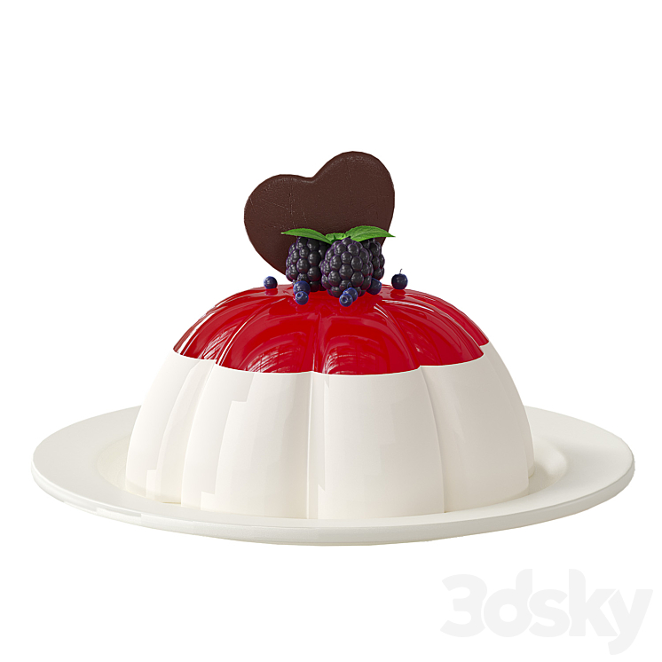 Pudding - Food and drinks - 3D model