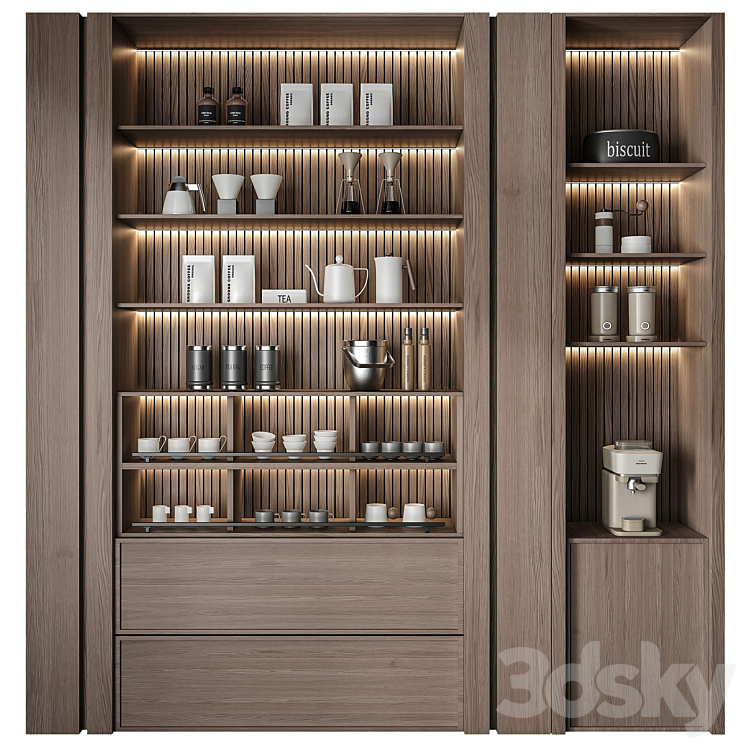Coffee shop 05-for office - Rack - 3D model