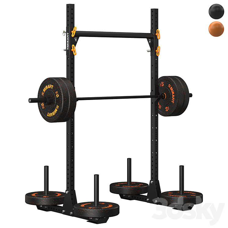 Mirafit M3 Strongman Yoke - Sports - 3D model