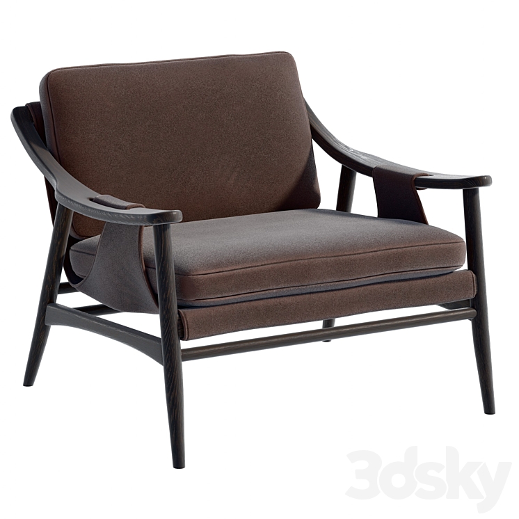 Kimmery Leather Chair Palermo Cigar - Arm chair - 3D model