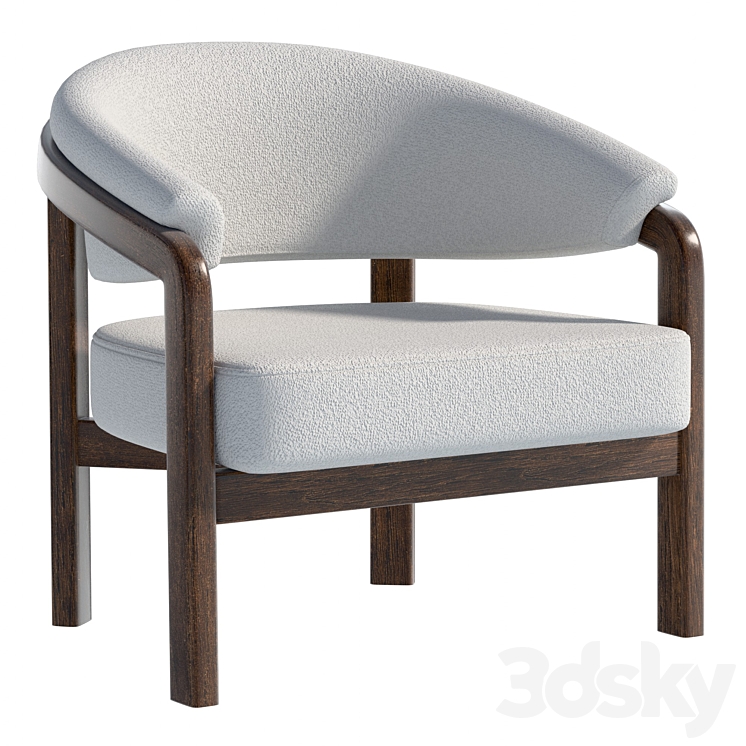 Marci Chair Altro Snow - Arm chair - 3D model