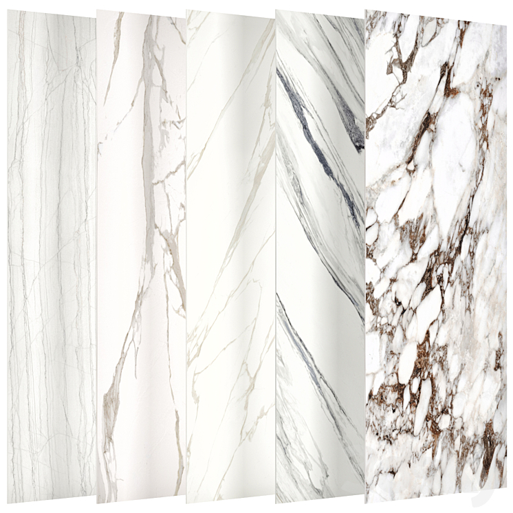 Calacatta marble for large format slabs Arch Skin 05 - Stone - 3D model