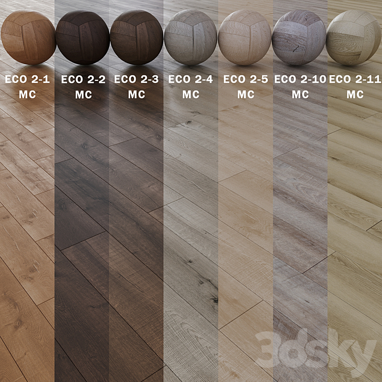 SPC Laminate Alpine Floor | Real Wood - Floor coverings - 3D model