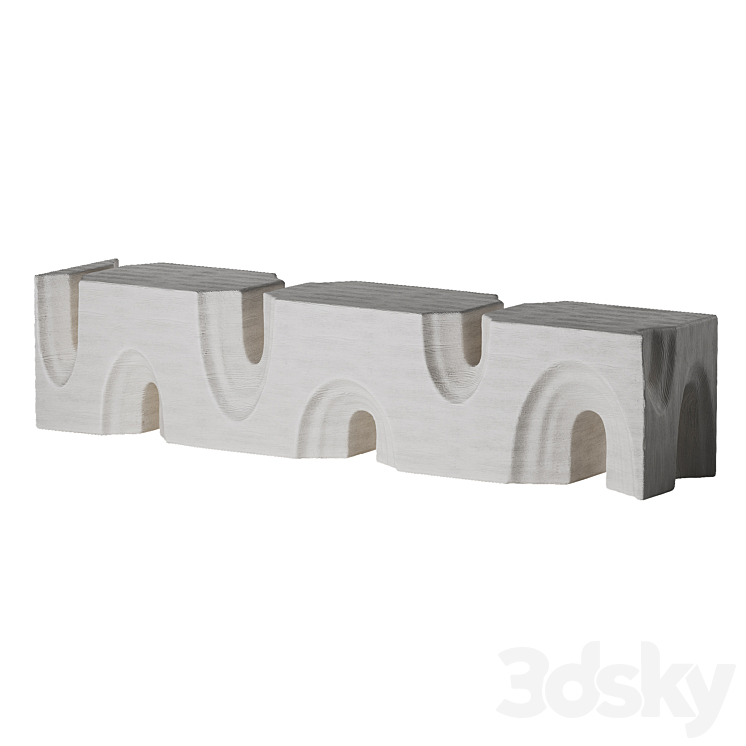 Kelly Wearstler Echo Long Bench - Other - 3D model