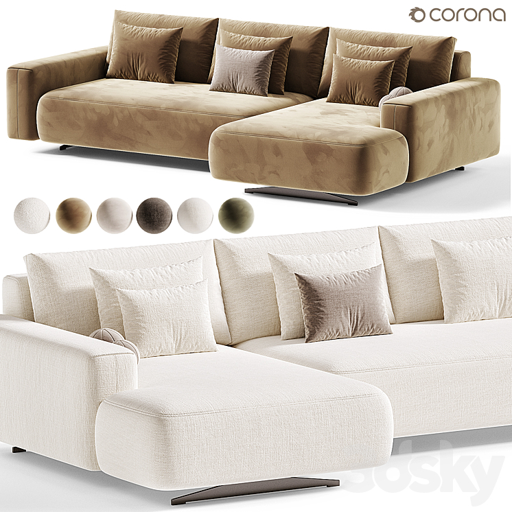 Bo Sofa mononova Modern - Sofa - 3D model