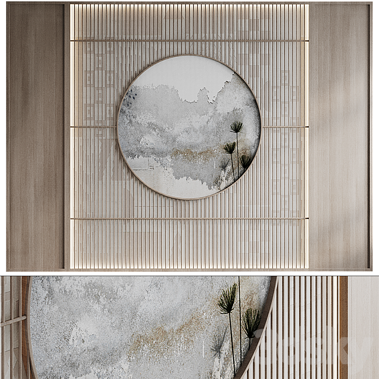 Japanese Decorative Wall Panel - Other decorative objects - 3D model