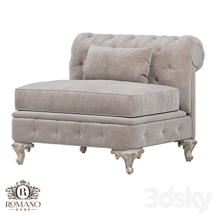 (OM) Isabella Armchair Romano Home - Arm chair - 3D model