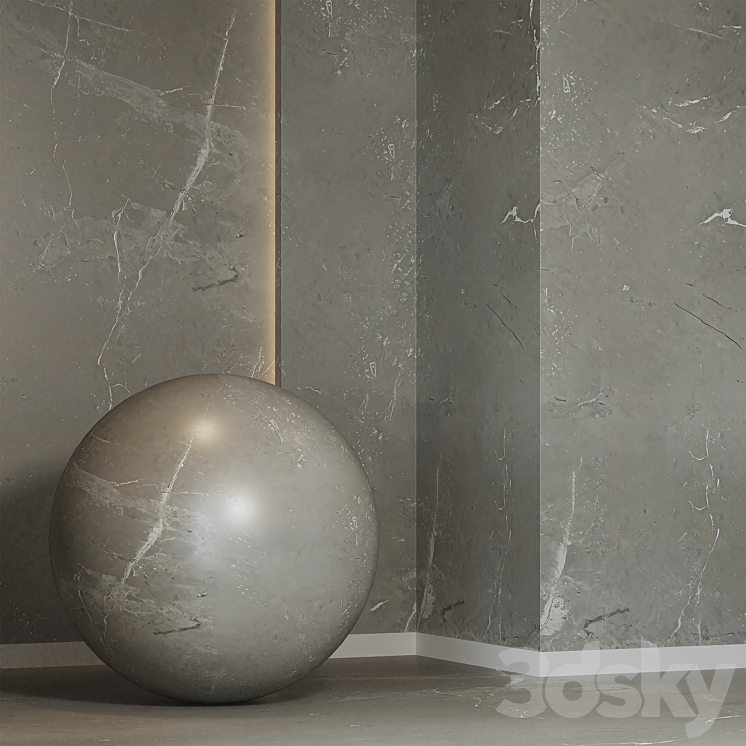 Decorative Stone 64 - Seamless 4K Texture - Stone - 3D model