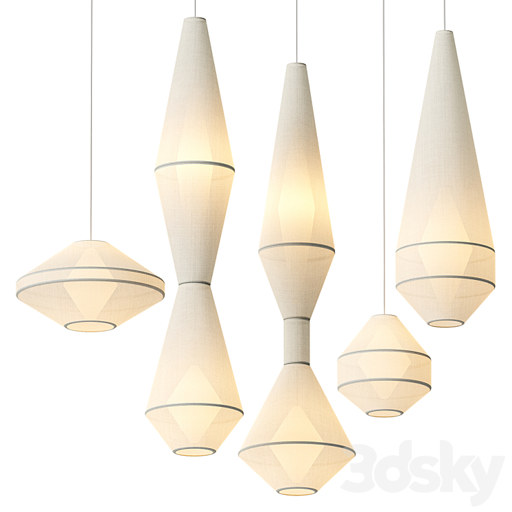Coco Flip Mayu Pendant Lamps Collection - Pendant light - 3D model