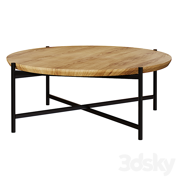 Maclean Wood Coffee Table - Table - 3D model