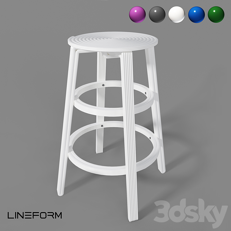 (OM) Bar stool "First" - Chair - 3D model