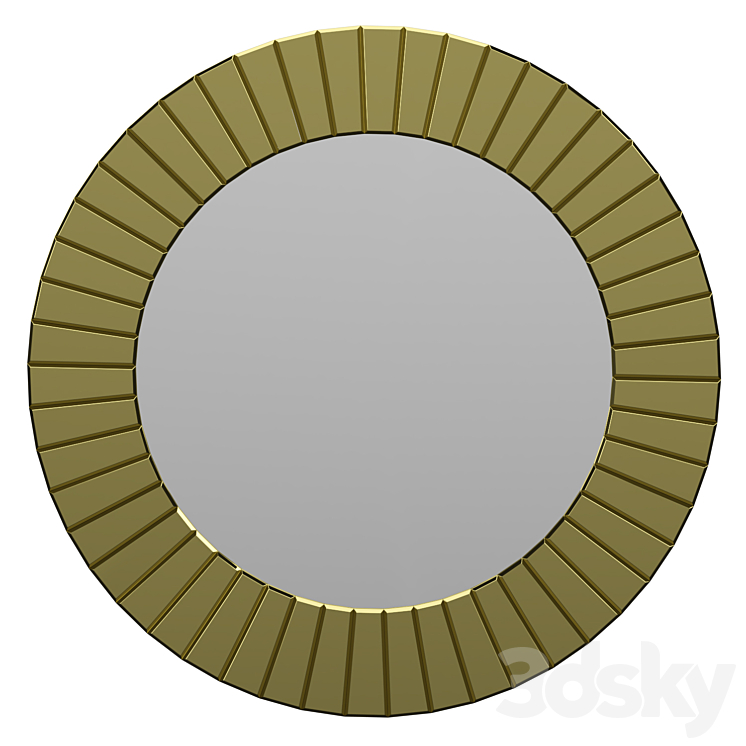 The Light Yellow Mirror Art - Mirror - 3D model