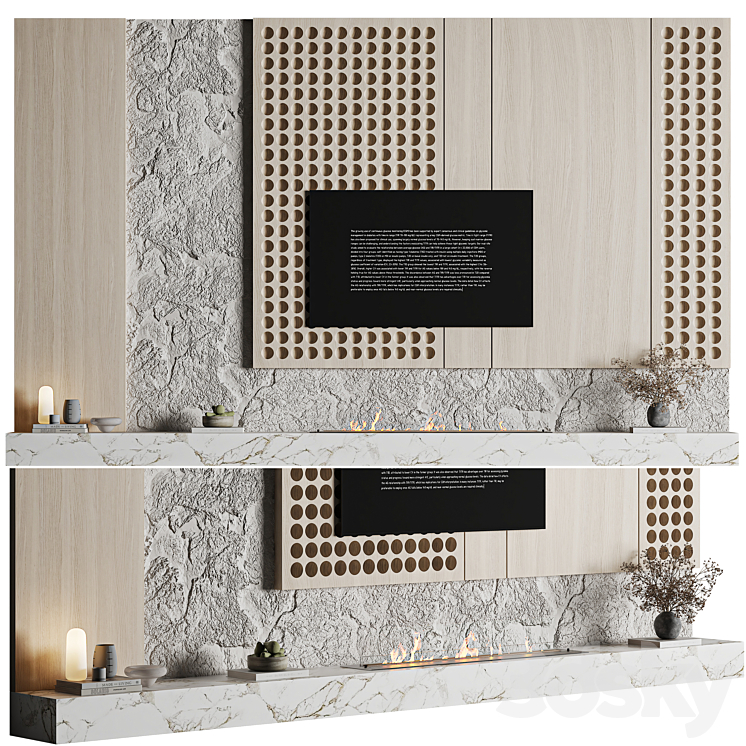 tv wall 010 - TV Wall - 3D model