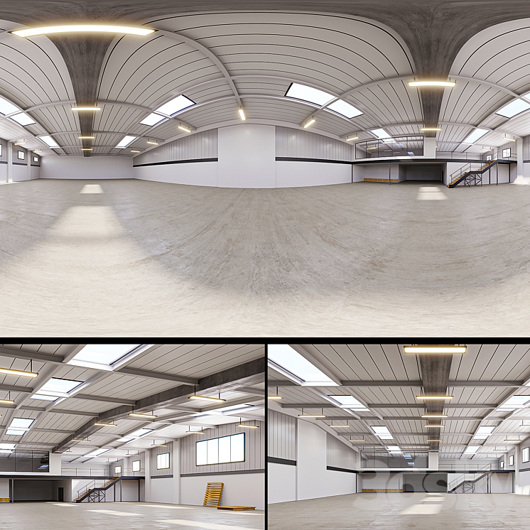 HDRI warehouse 14 - HDRI - 3D model