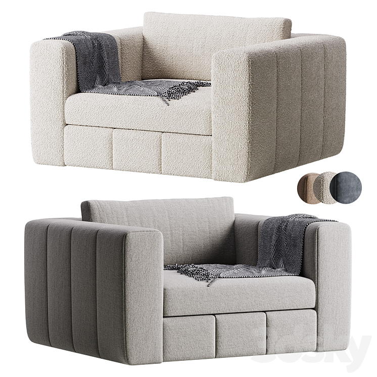 Morgan Chair - Arm chair - 3D model