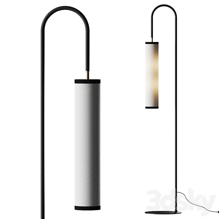 Maison Sarah Lavoine Tokyo Noir Floor Lamp - Floor lamp - 3D model
