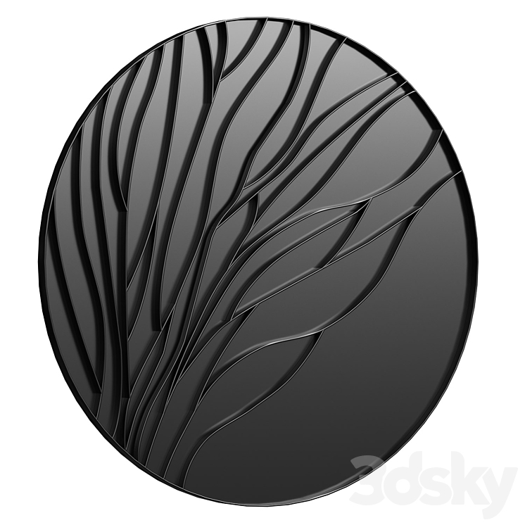 Decorative abstract panel Lilia Milne - Frame - 3D model