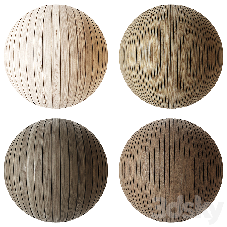 Wood Planks Set 001 - Wood - 3D model
