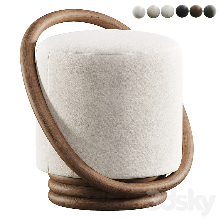 Smile Pouf Porada - Other soft seating - 3D model